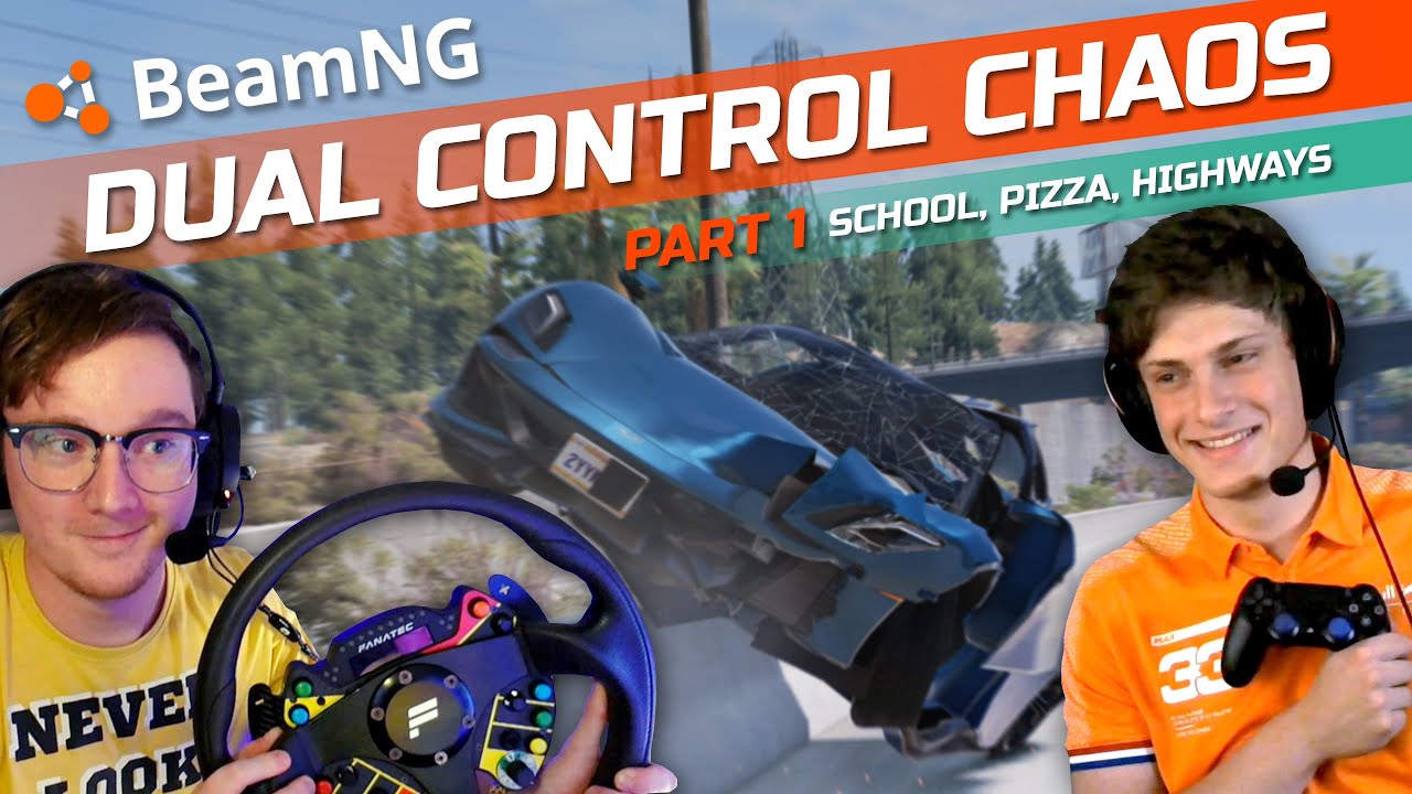 We Can Both Drive A Car The Same Time?! (Steam Remote Play with BeamNG ...