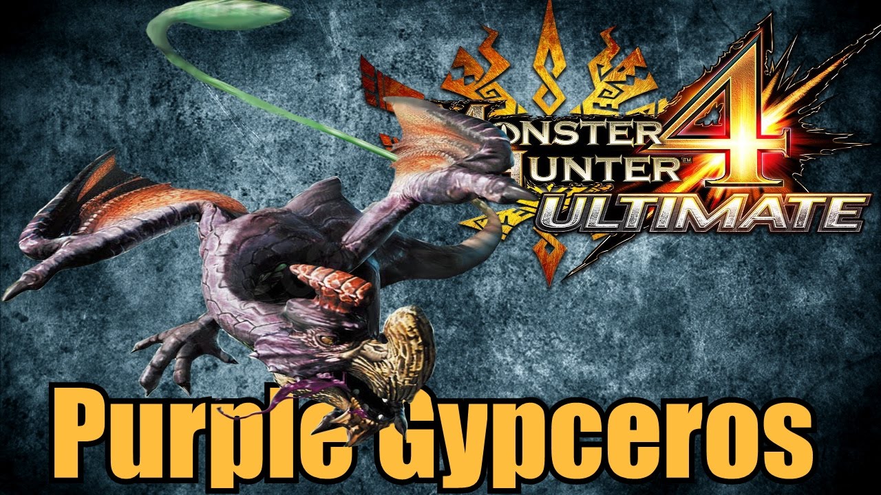 Monster Hunter 4 Ultimate - Purple Gypceros - YouTube