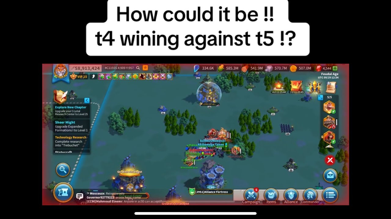Tips and tricks to win as t4 against t5 in rise of kingdoms ( rok ...
