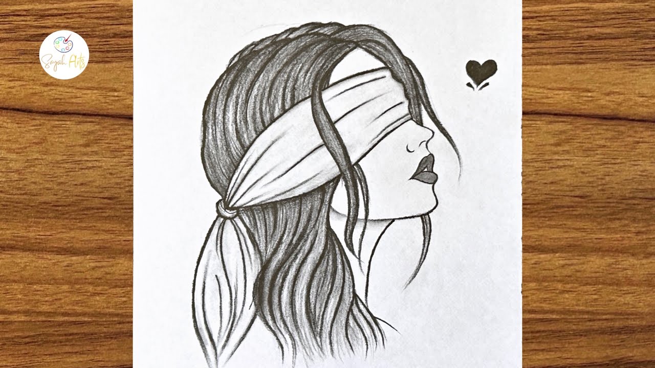 Cute girl drawing || Girl drawing easy step by step || Beautiful girl ...