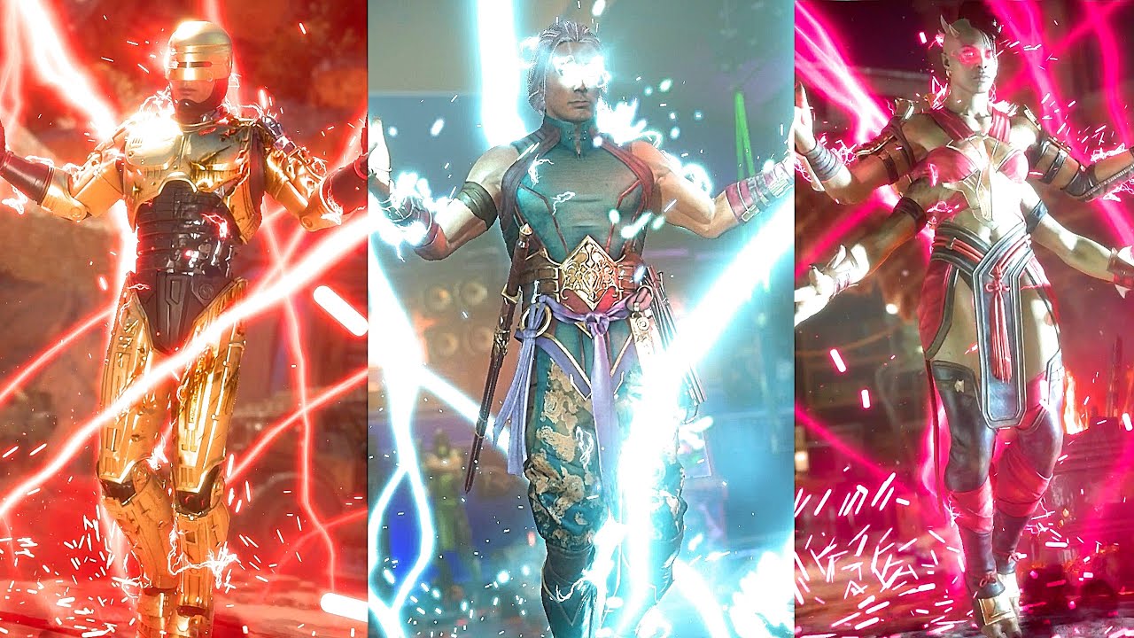 MK11 Aftermath All Characters Create Lightning Storms w/ Raidens Powers ...