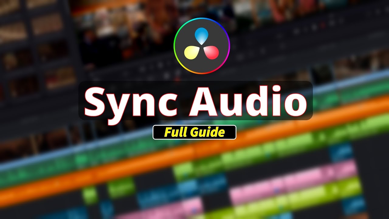 How to sync audio with video in Davinci resolve 19 (NoTimecode/timecode) - YouTube
