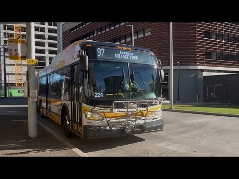 TheBus Honolulu Bus 875 Route 97 Express Village Park (Part 2) - YouTube