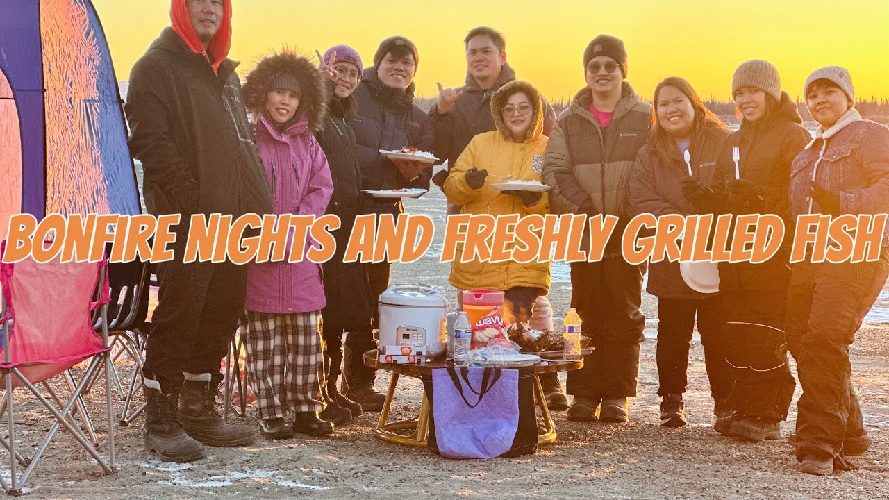 Bonfire Night And Freshly Grilled Fish #viralvideo #winter #alaska # ...