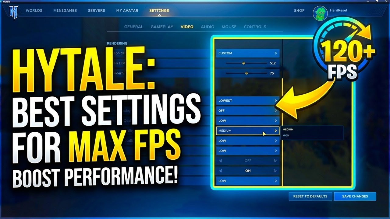 Hytale - Best Settings for Max FPS (PC) - YouTube