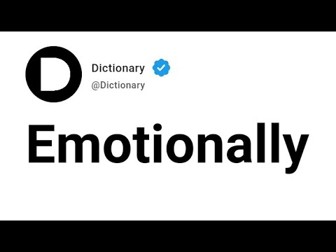 Emotionally Meaning In English - YouTube