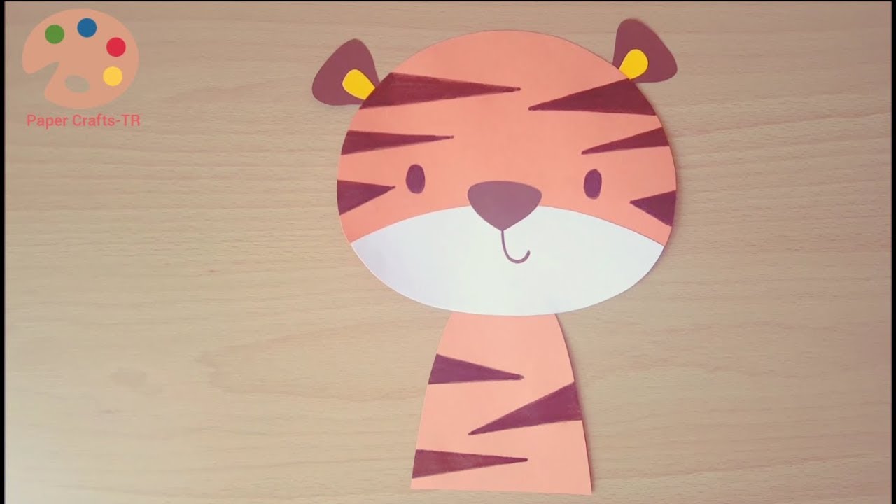 Cute Tiger Craft #kidscraft - YouTube
