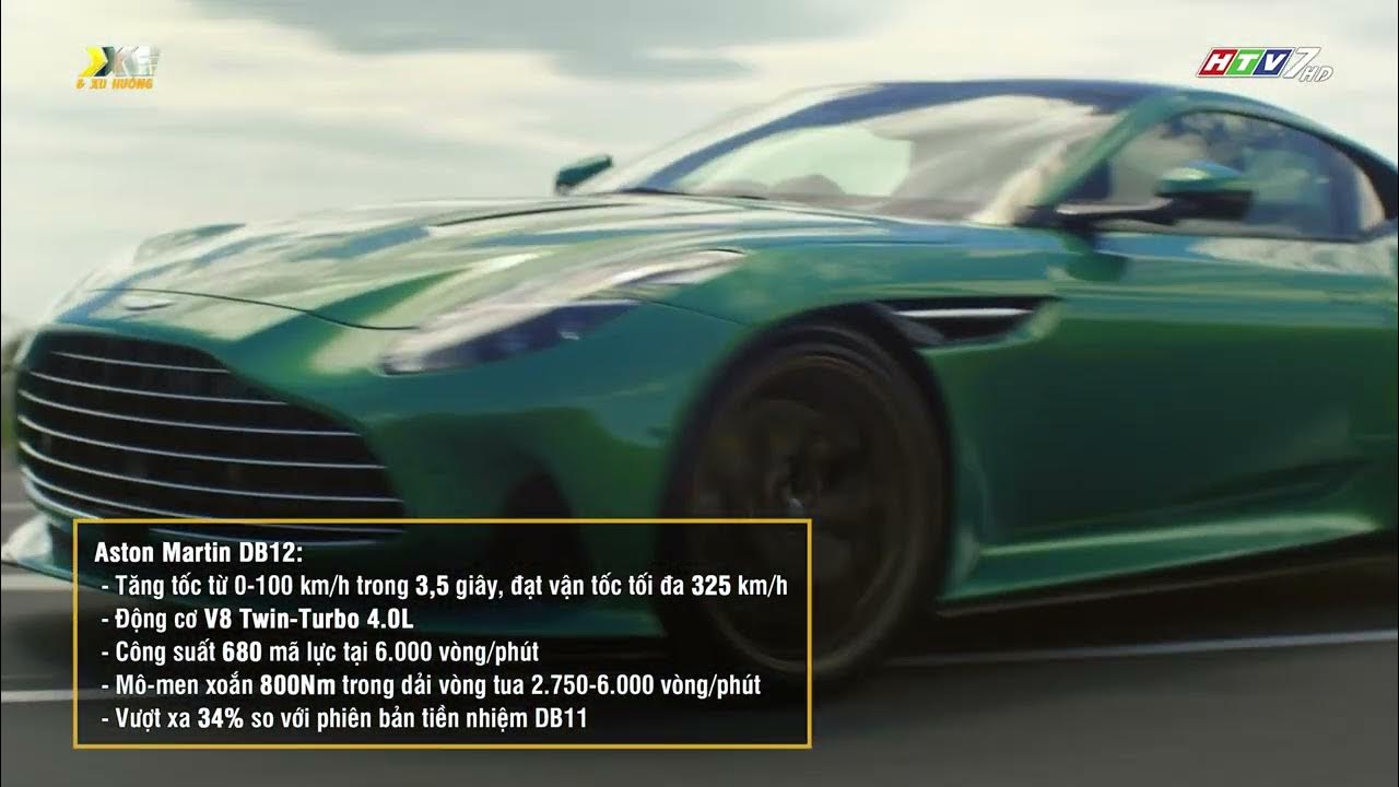 Aston Martin DB12 - siêu xe gắn với điệp viên 007 ra mắt tại Việt Nam, giá từ 19,5 tỷ đồng - YouTube