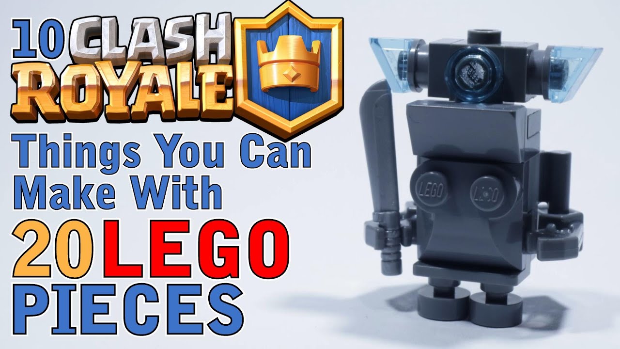 10 Clash Royale things you can make with 20 Lego pieces - YouTube