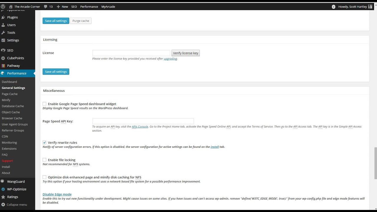 How To Configure W3Total Cache For MyArcadePlugin Pro - YouTube
