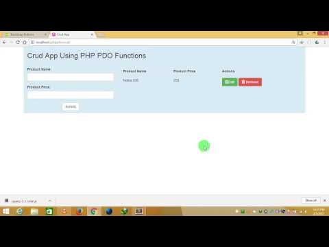 Php Crud App Using Prepared Statements Functions Part 2 - YouTube