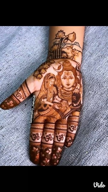 Shiv Parvati mehandi design 😍😍😍 best mehandi design 😍😍@Kajalmehandi ...