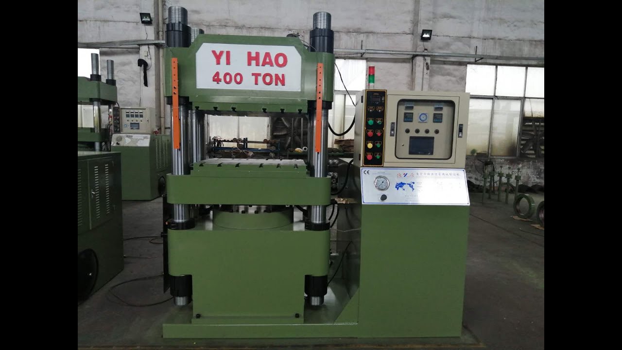 automatic 400 ton melamine plates making machine - YouTube