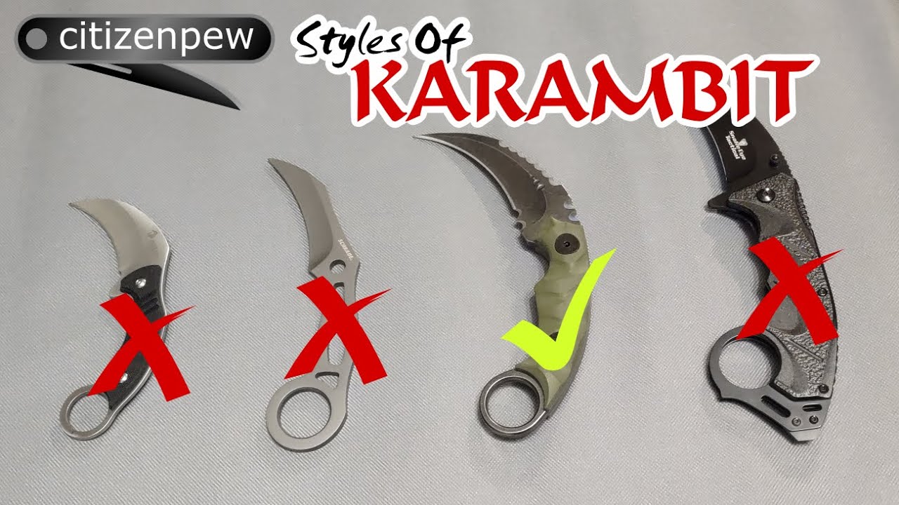 Styles Of Karambit Knives - Different Styles For Different Use - YouTube