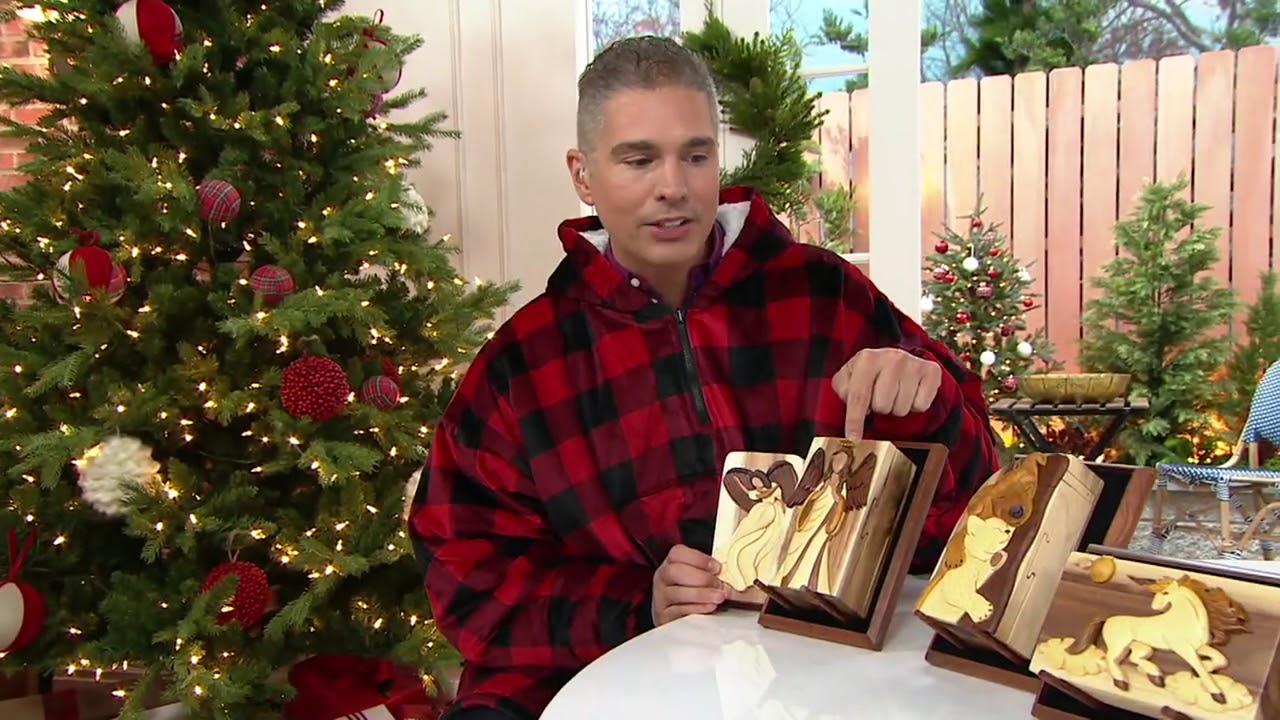 Carver Dan's Handcrafted Wooden Box with Magnetic Closure on QVC - YouTube
