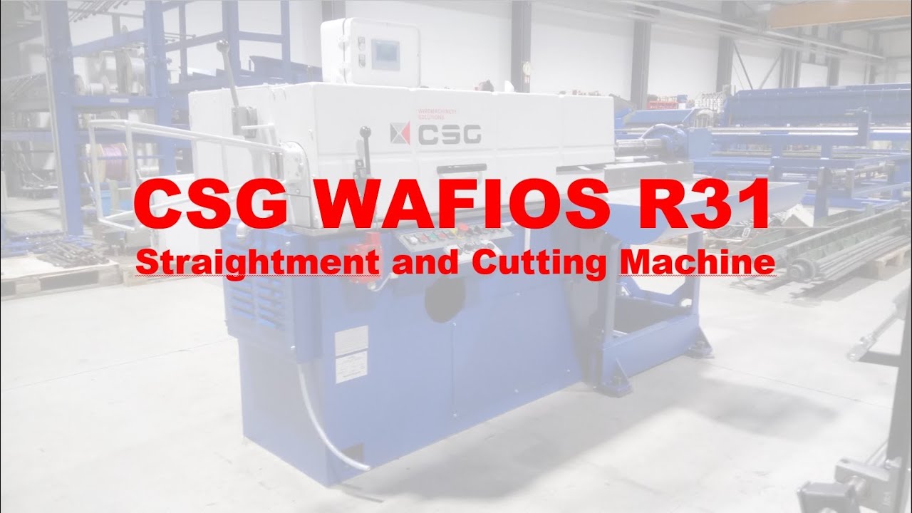 WAFIOS R31 Straightment and Cutting Machine - YouTube