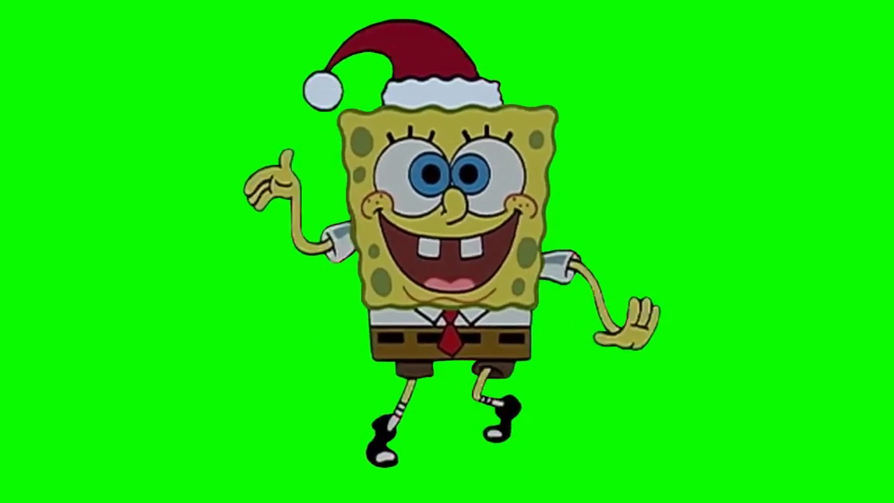 SpongeBob Green Screen: Spongebob Dancing Christmas - YouTube