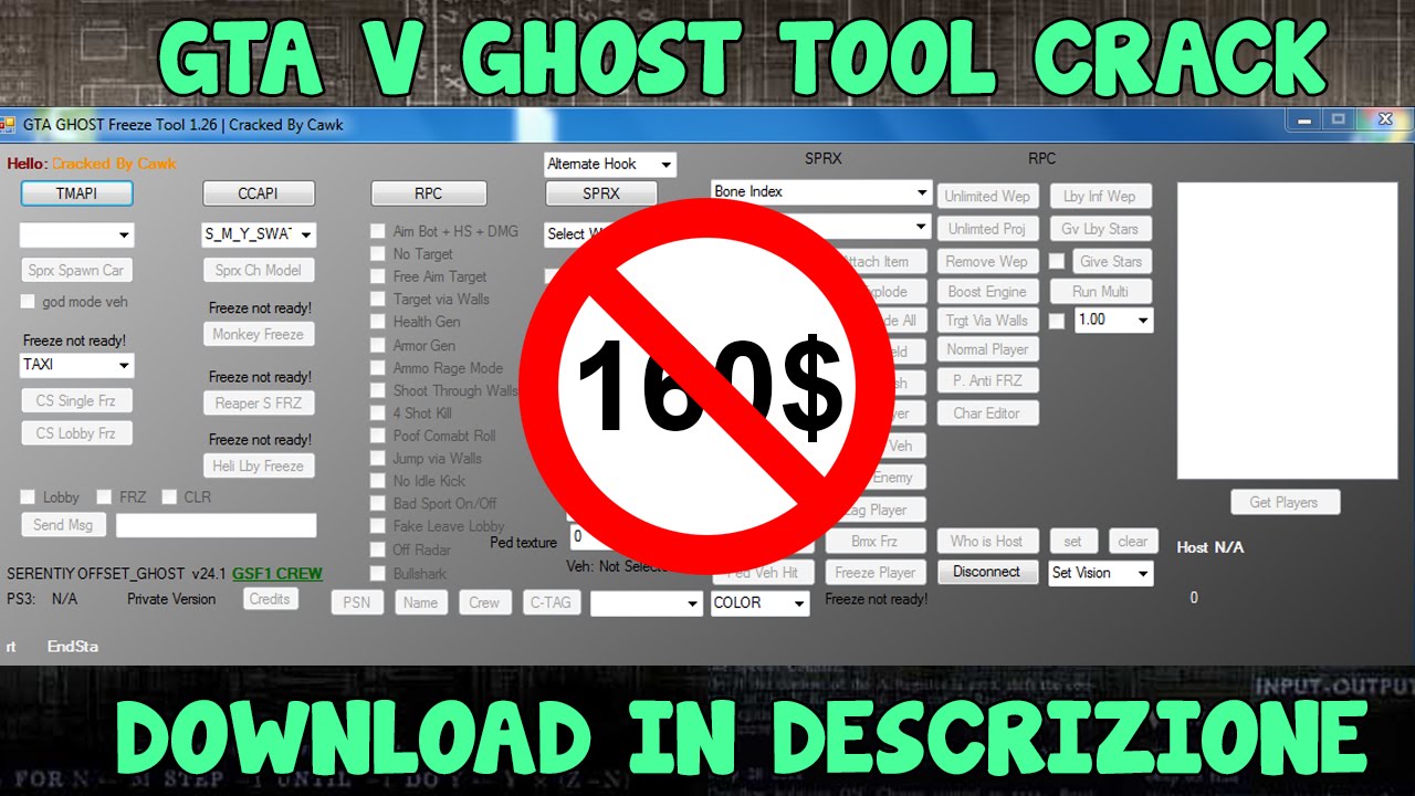 [1.26/1.27] GTA 5 GHOST PRIVATE FREEZE TOOL CRACK + DOWNLOAD - YouTube