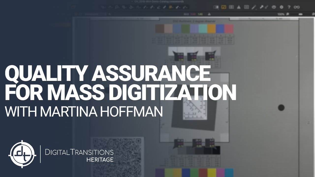 Quality Assurance for Mass Digitization Projects with Martina Hoffman - YouTube
