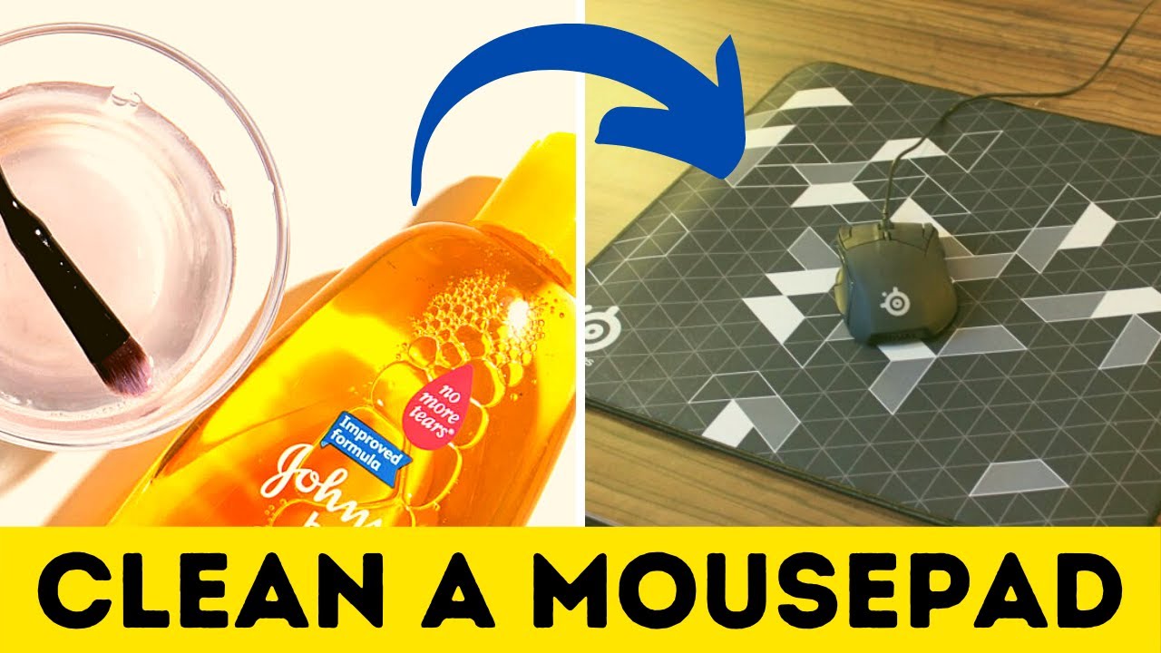 How to clean a Mousepad quickly at home - DIY Solutions - YouTube