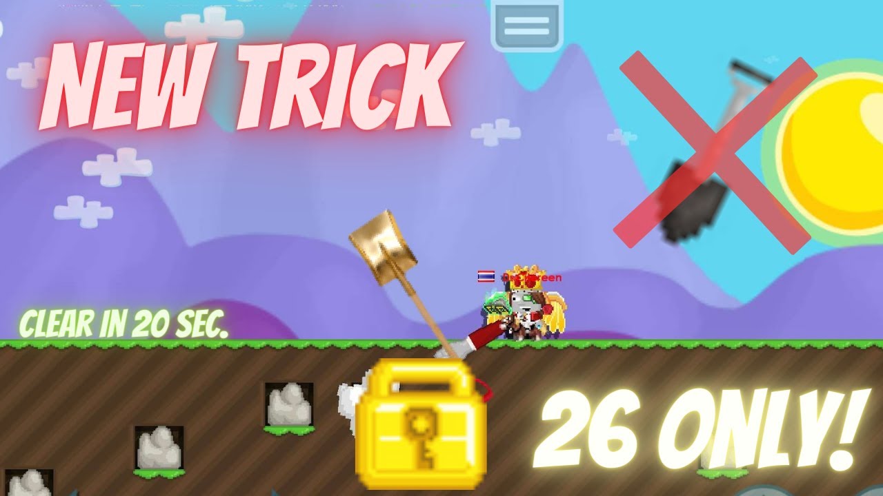 Growtopia | Clear World Fast | Best Way to Clear World In 20 Sec ...