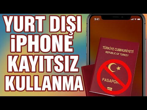 YURT DIŞI İPHONE KAYITSIZ KULLANMAK ! Kayıt Ücreti Vermeden İphone Nasıl Kullanılır ?