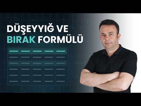 Excel DÜŞEYYIĞ ve BIRAK Formülü ile iki tabloyu birleştirmek