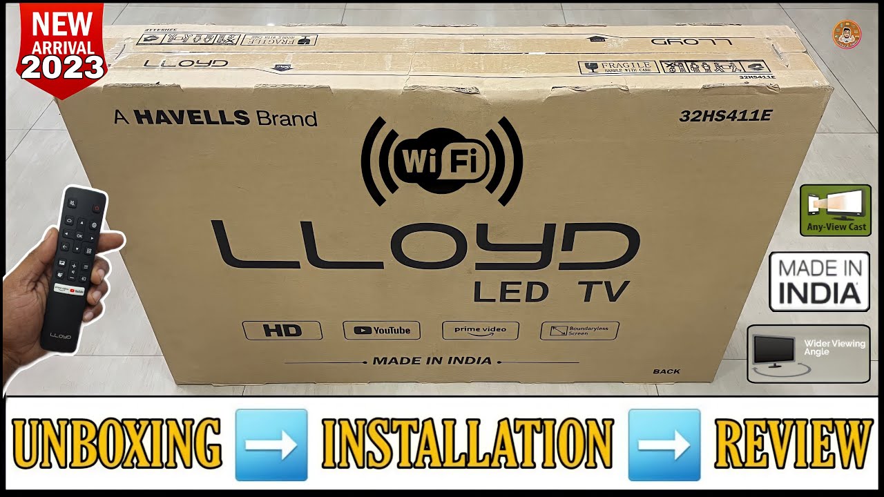 LLOYD 32HS411E 2023 || 32 Inch HD IPS Smart Tv Unboxing And Review ...