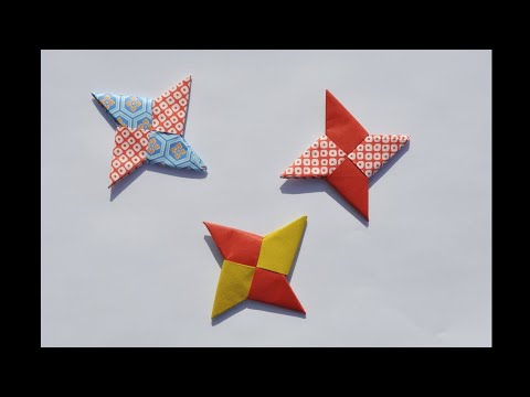 How to make ninja Star tutorial ll How to make ninja Star step by step ...