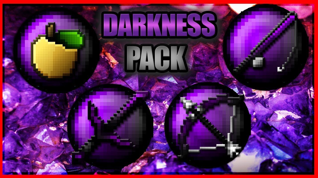 Minecraft PvP Texture Pack l Darkness [32x] [1.7/1.8] ★ - YouTube