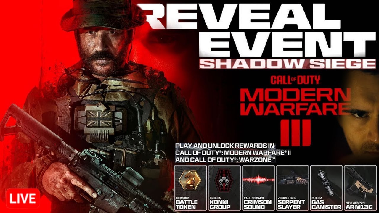 MW III - Shadow Siege Reveal Event Today @ 10:30 IST || 🔴LIVE COD ...