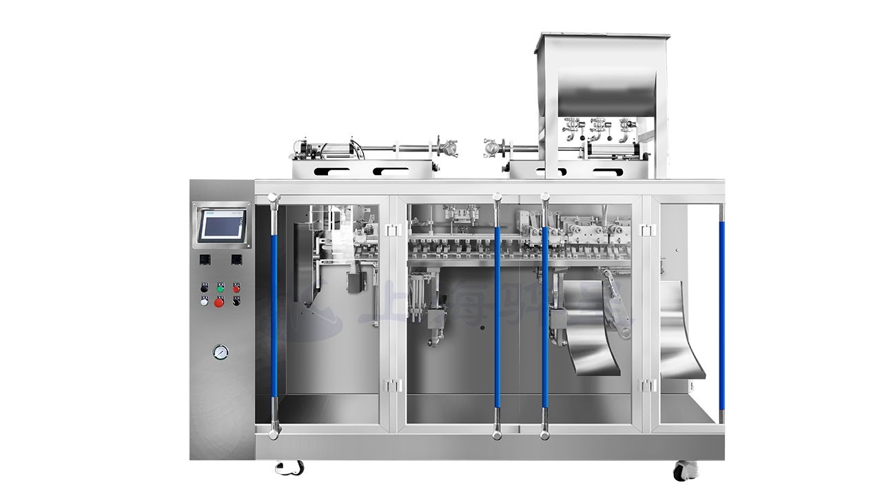 Liquid Pouch Fill-Seal Die Cut Machine - YouTube
