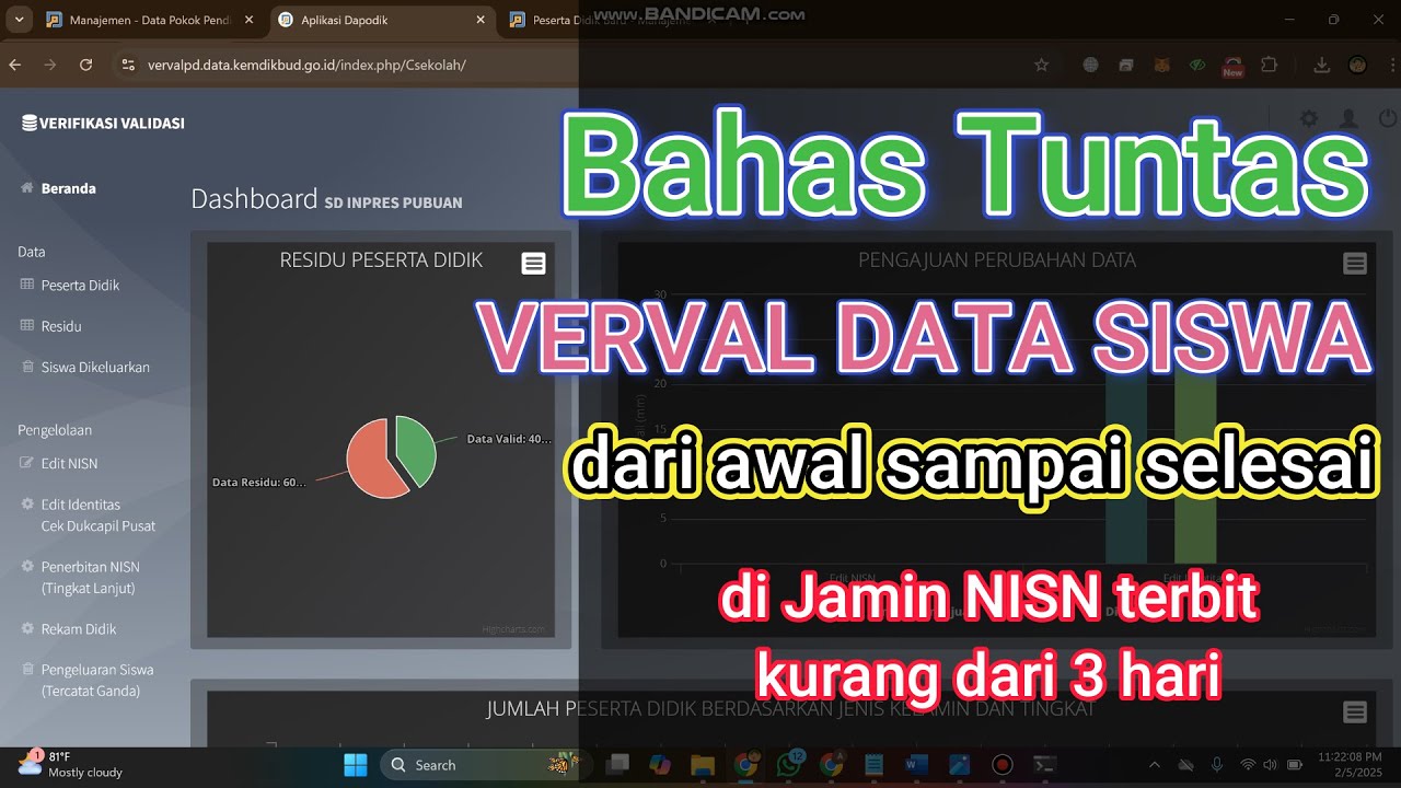 Bahas Tuntas | Verval Data siswa yang benar dari awal hingga selesai ...
