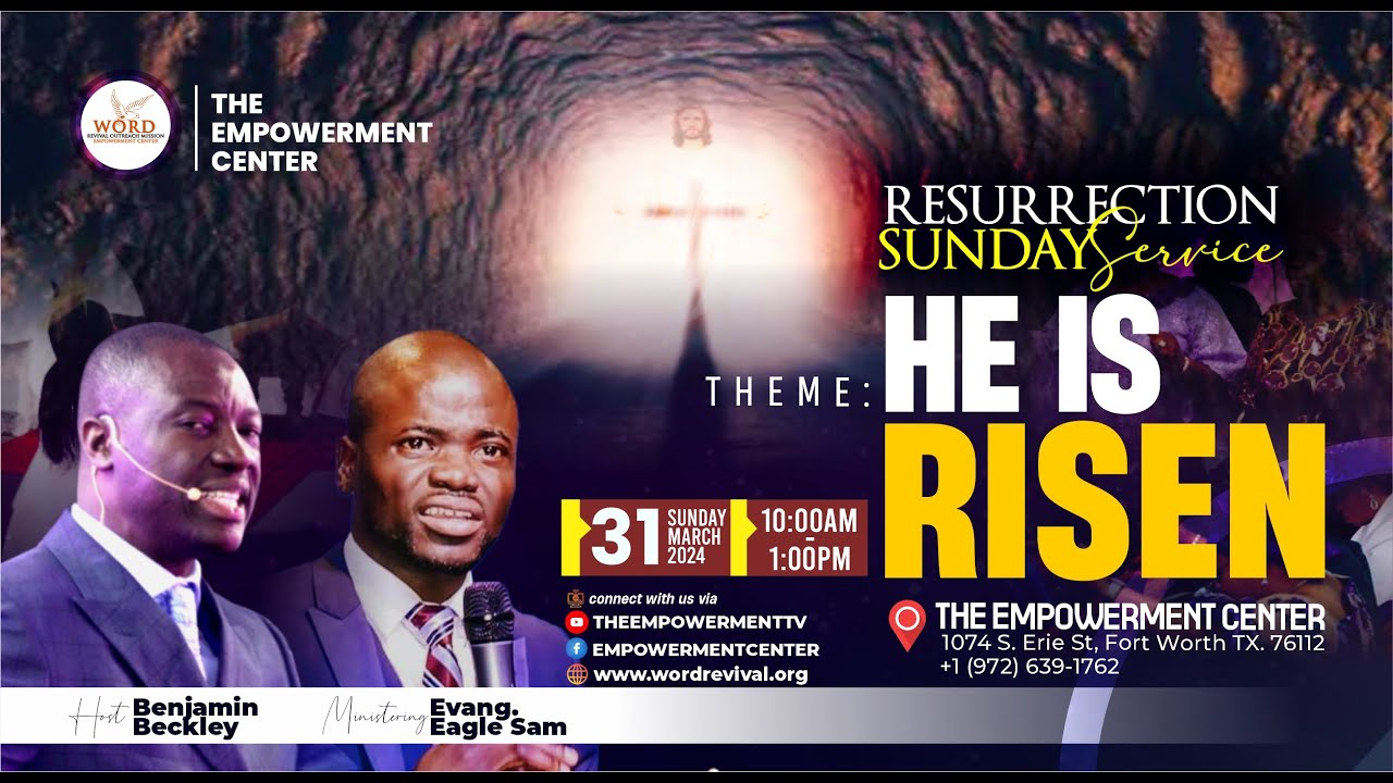 RESURRECTION SUNDAY SERVICE - Sunday 31st March 2024 - YouTube