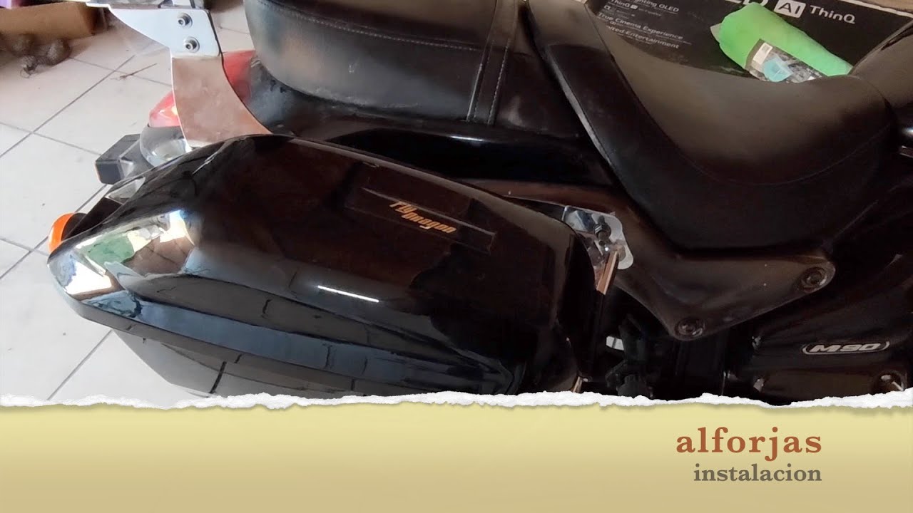 ALFORJAS A LA BEBEZUKI SUZUKI M90 - YouTube