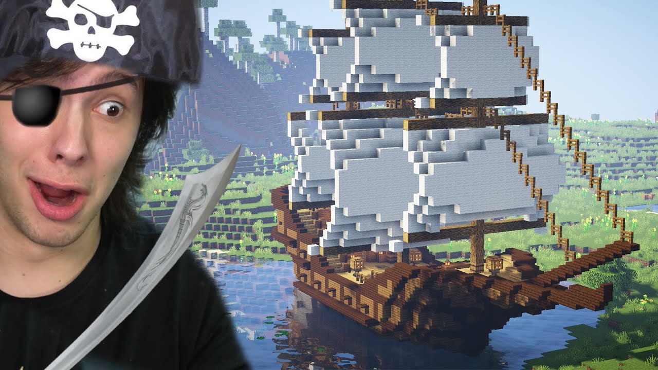 CONSTRUÍ UM BARCO PIRATA NO MINECRAFT!! (Mine Survival #40) - YouTube