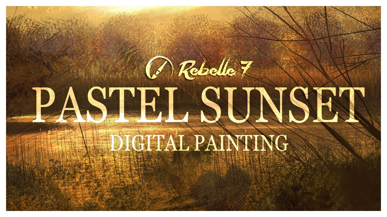 Rebelle 7 Pro - Daily Study Painting - Digital Pastels Landscape - YouTube