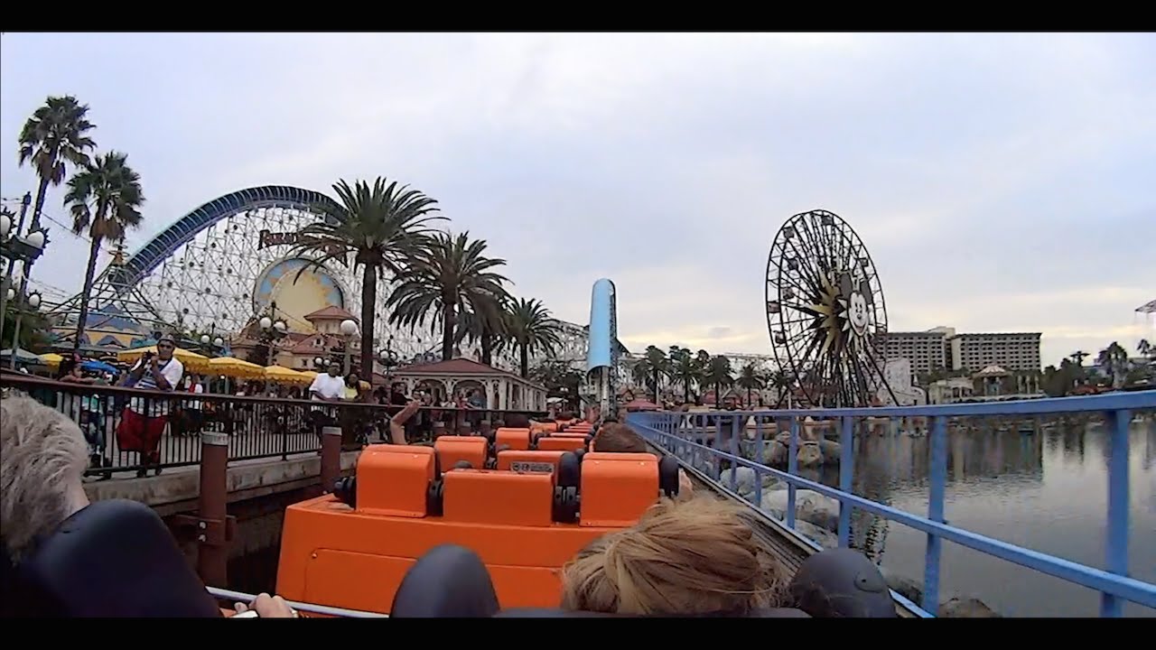 California Screamin' Roller Coaster Sony Action Cam 1080p60 Disneyland ...