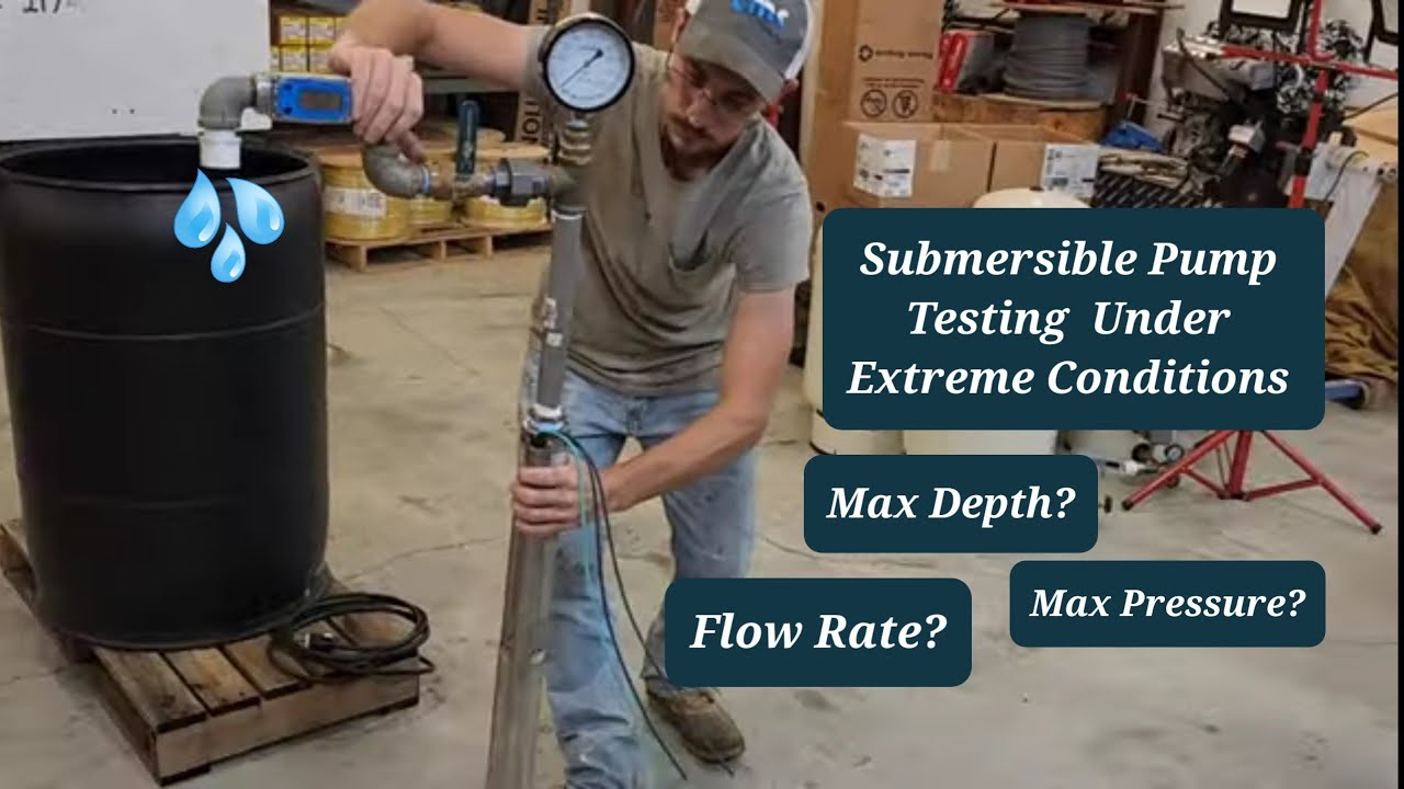 Pump Testing a 3" Grundfos 1Hp 15GPM Review SQ-250. Testing Pumps that ...