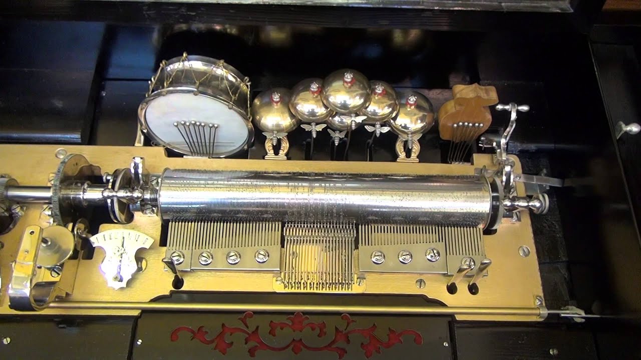 Full Orchestral Interchangeable: Antique Music Box - YouTube
