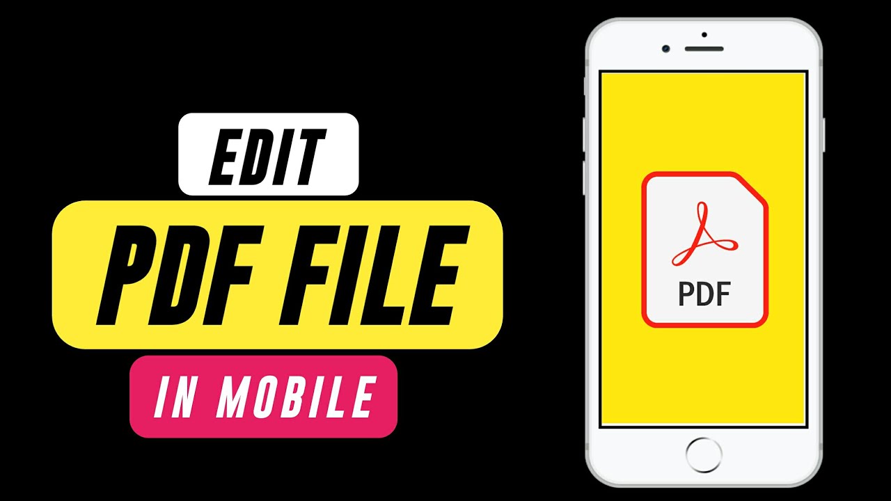 How To Edit PDF File In Mobile Without Any App YouTube How To Edit PDF File In Mobile Without Any App YouTube