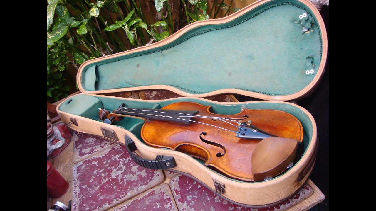 Vintage Old Violin & Case No Bow For Restoration Spare To Repair See ...