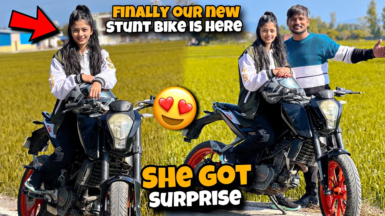 Taking delivery of our new stunt bike😍 ️ab hogi stunt riding😍 - YouTube