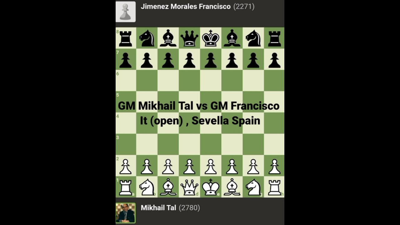 Mikhail Tal vs Jimenez Morales Francisco | Best Game of Tal | It (open ...