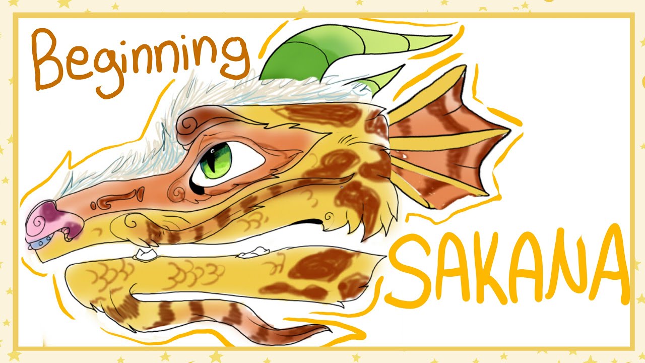 Sakana, the Koi Fish Paper Dragon Puppet! Drawing and Art Process - YouTube