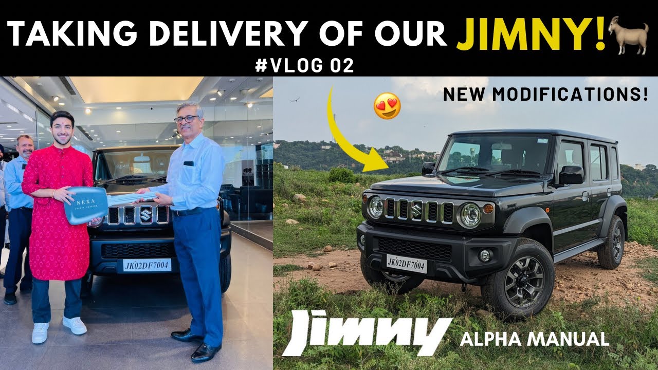 Finally Our Jimny Is Here!! | Top Model Delivery Vlog😍 | New Tyres ...