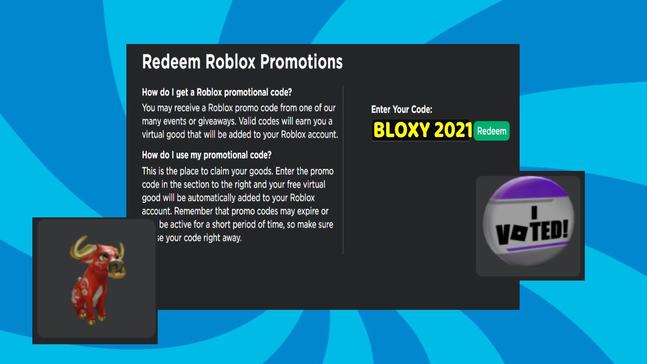 (Roblox) 8th Annual Bloxy Awards | PROMO CODE - YouTube