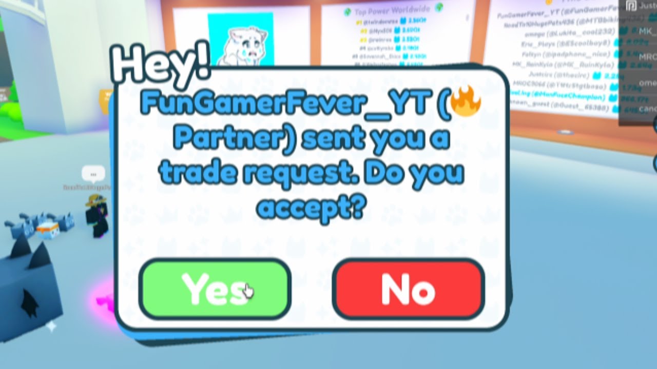 A BIG GAMES PARTNER SENT YOU A TRADE REQUEST...🤩 - YouTube