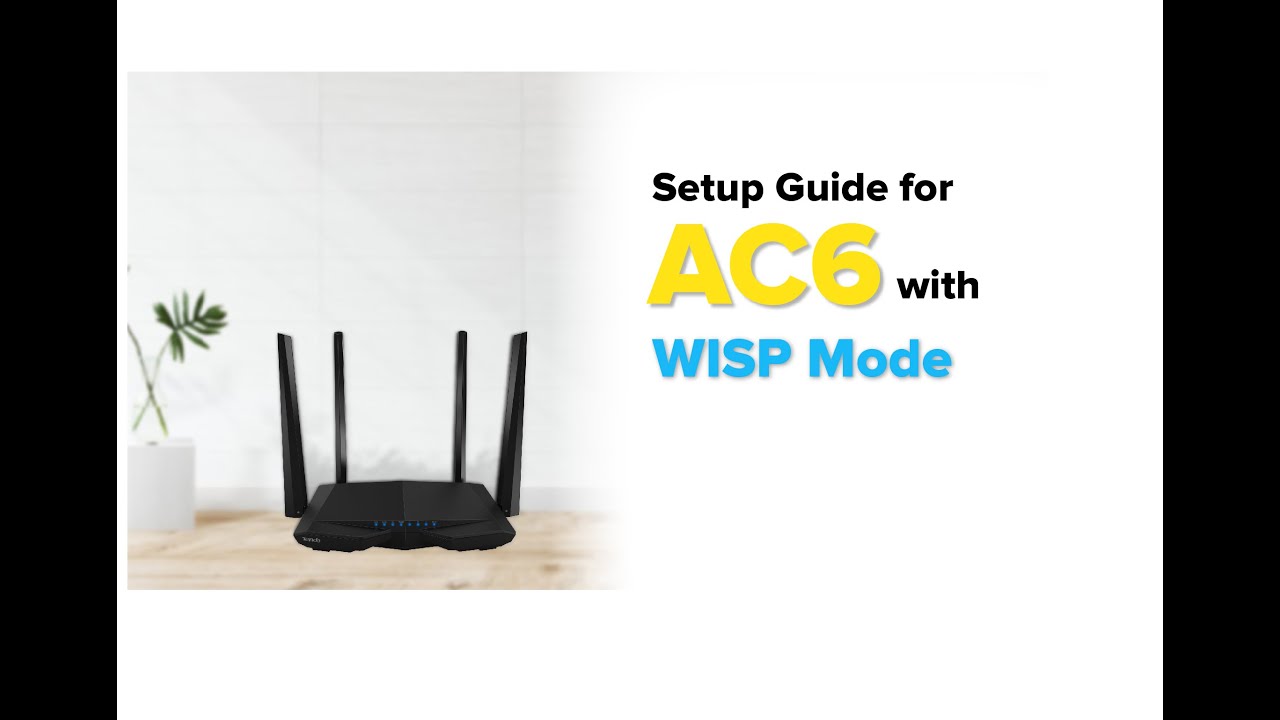 How to setup AC6 with WISP Mode ? - YouTube