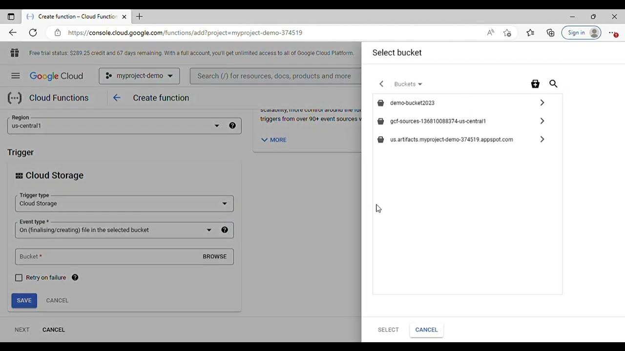 GCP Functions - CloudStorage - YouTube